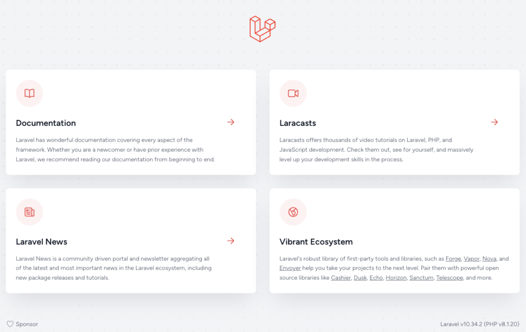 [Laravel+React(Next.js)]シンプルなログイン機能付きSPA+APIサーバ構成を準備する | MUCHILOG